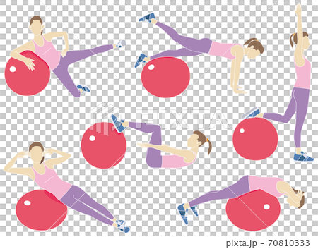 Balance ball_set_2 - Stock Illustration [70810333] - PIXTA