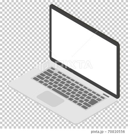 Isometric laptop (facing left) - Stock Illustration [70810556] - PIXTA