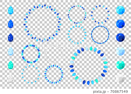 Jewel / Circle / Pear Shape - Stock Illustration [70867549] - PIXTA