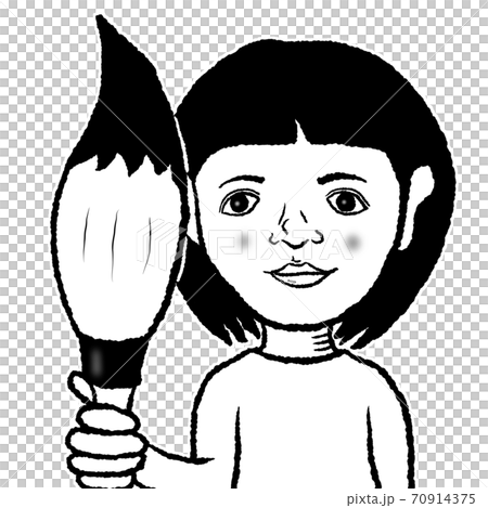 Calligraphy girls - Stock Illustration [70914375] - PIXTA