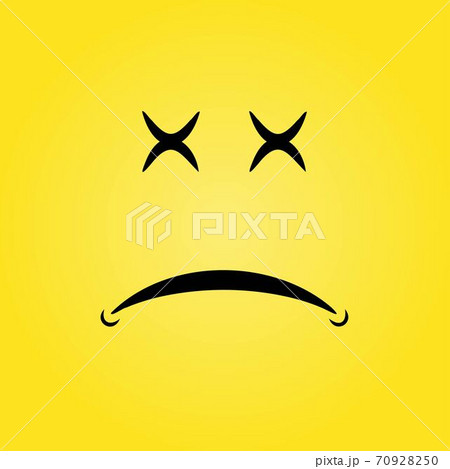 Yellow smile dead backgroundのイラスト素材 [70928250] - PIXTA