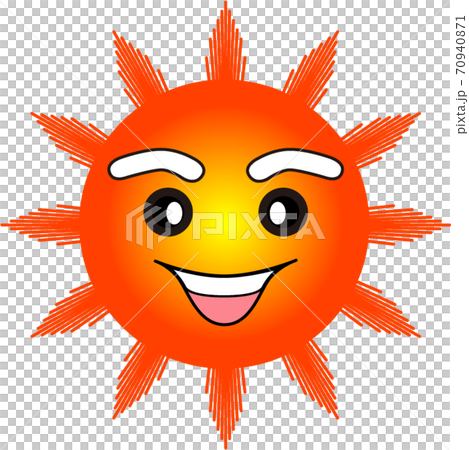 solar, sun, cartoon character - Stock Illustration [70940871] - PIXTA