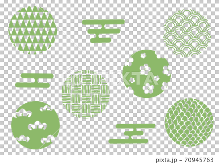 Japanese-style icon_green - Stock Illustration [70945763] - PIXTA
