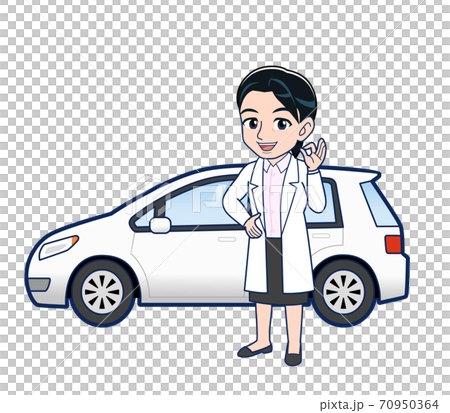 nurse, registered nurse, automobile - Stock Illustration [70950364] - PIXTA