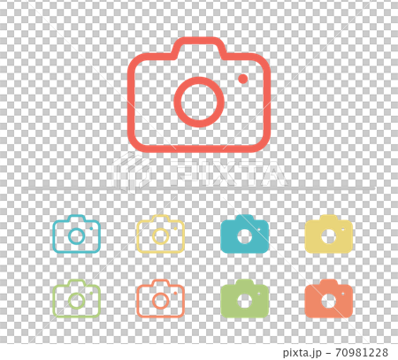 Simple camera icon set / photo / illustration /... - Stock Illustration ...