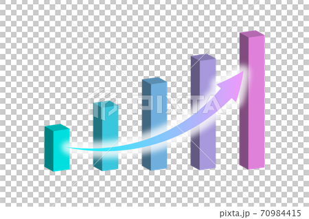 Graph rising image - Stock Illustration [70984415] - PIXTA