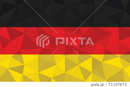 Low poly Germany flag vector illustration....のイラスト素材 [71107673] - PIXTA