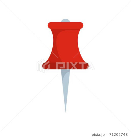 Sharp pin icon, flat style.のイラスト素材 [71202748] - PIXTA