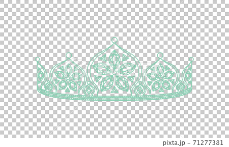 Tiara line art illustration_22 - Stock Illustration [71277381] - PIXTA