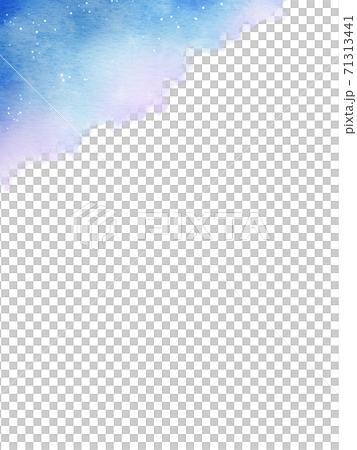 Blue bleeding watercolor background - Stock Illustration [71313441] - PIXTA