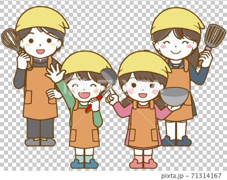 Fun cooking practice for children - Stock Illustration [71314167] - PIXTA