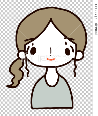 Female smile icon - Stock Illustration [71378434] - PIXTA