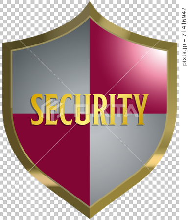 Security_ Security-inspired red shield vector... - Stock Illustration ...
