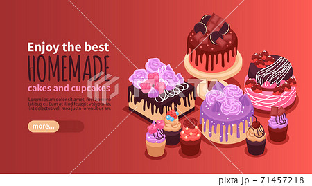 Homemade Cake Bannerのイラスト素材 [71457218] - PIXTA