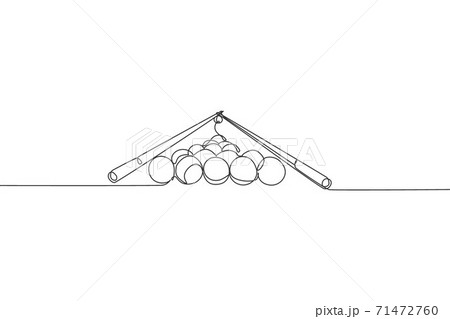 Single continuous line drawing of triangle...のイラスト素材 [71472760] - PIXTA