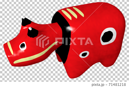 Akabeko-插圖素材 [71481218] - PIXTA圖庫