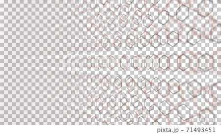 CG Hexagon Multiple hexagons lined up - Stock Illustration [71493451 ...