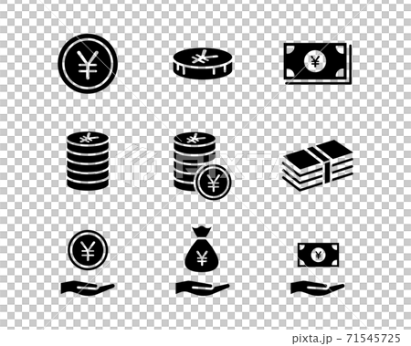 Money / Japanese Yen Icon Set / Finance /... - Stock Illustration ...