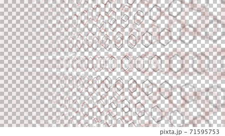 CG Hexagon Multiple hexagons lined up - Stock Illustration [71595753 ...