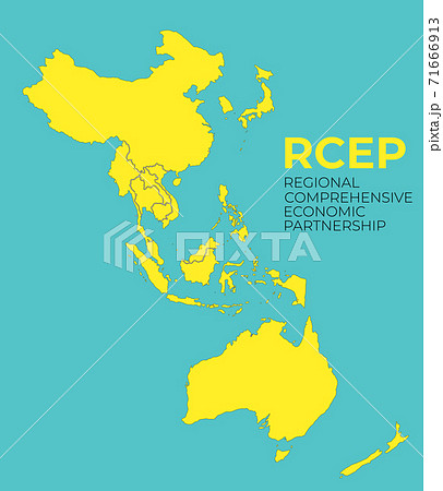 Modern Regional Comprehensive Economic...のイラスト素材 [71666913] - PIXTA