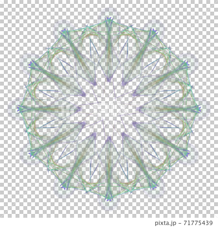 Beautiful dodecagon (transparent PNG... - Stock Illustration [71775439 ...