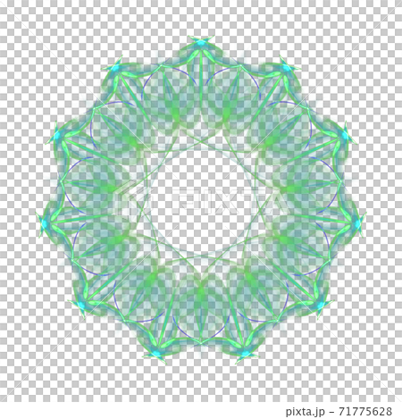 Beautiful hendecagon (transparent PNG... - Stock Illustration [71775628 ...