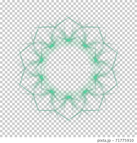 Beautiful decagon (transparent PNG background)... - Stock Illustration ...