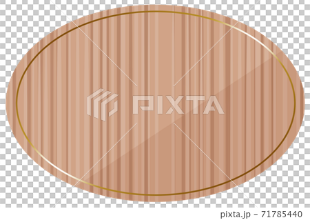 Oval frame beige & gold wood grain pattern - Stock Illustration ...