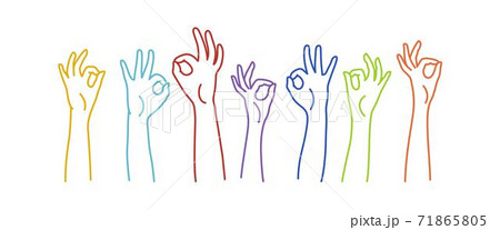 Hands Ok.のイラスト素材 [71865805] - PIXTA