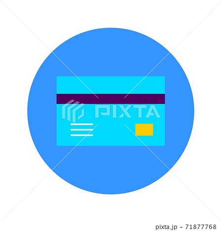 Flat Credit Card Circle Iconのイラスト素材 [71877768] - PIXTA