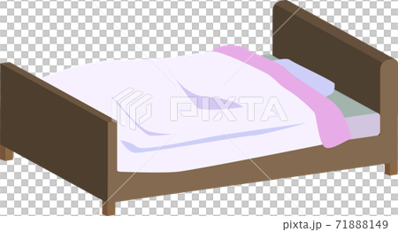 Simple diagonal bed illustration - Stock Illustration [71888149] - PIXTA
