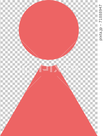 Simple girl mark - Stock Illustration [71888947] - PIXTA
