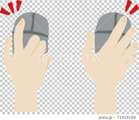 Mouse operation Right-click Left-click... - Stock Illustration [71919189] - PIXTA