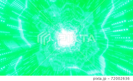 Green nexus neon dots 3d illustration...のイラスト素材 [72002636] - PIXTA