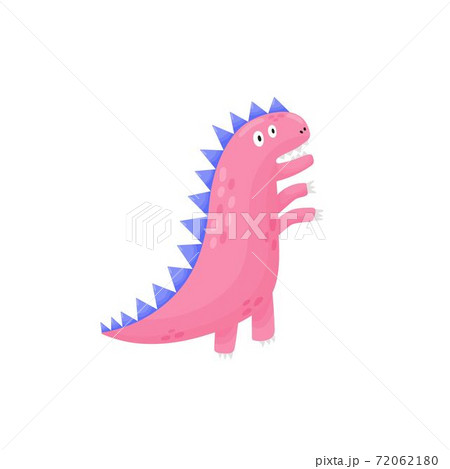 A worried dinosaur in childish style print....のイラスト素材 [72062180] - PIXTA