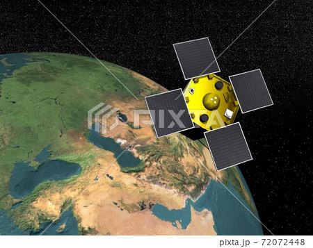 Acrimsat satellite - 3D renderのイラスト素材 [72072448] - PIXTA
