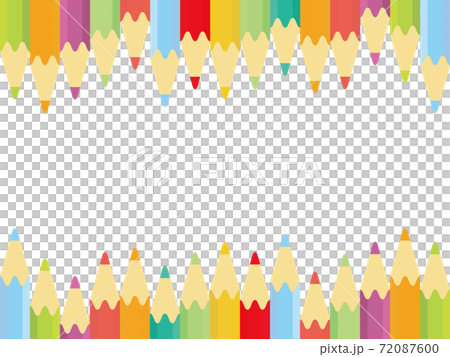 Pencil frame top and bottom - Stock Illustration [72087600] - PIXTA