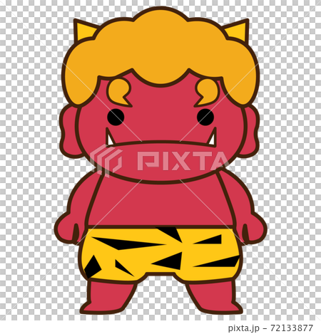 Cute red demon illustration - Stock Illustration [72133877] - PIXTA
