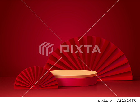 3d Asian product display backgroundのイラスト素材 [72151480] - PIXTA