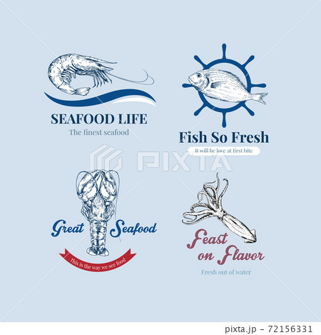 Seafood Logo Vector