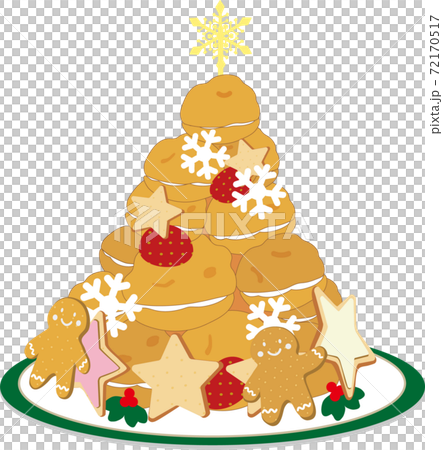 Croquembouche that looks delicious - Stock Illustration [72170517] - PIXTA