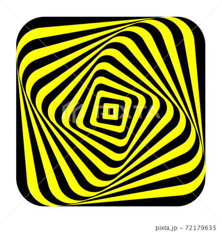 Abstract design element. Illusion of 3D whirl...のイラスト素材 [72179635] - PIXTA