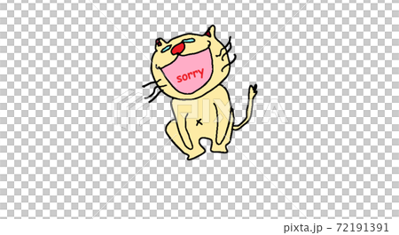 Sorry cat 2 - Stock Illustration [72191391] - PIXTA