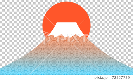 Mt. Fuji Japanese pattern chrysanthemum flower... - Stock Illustration ...