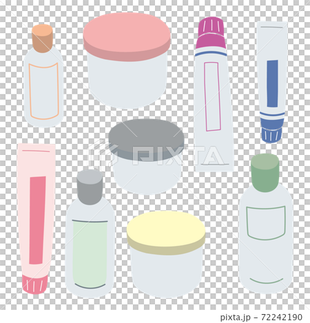 Skin ointment icon set, no main line, vector - Stock Illustration ...