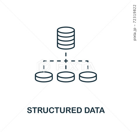 Structured Data outline icon. Thin line style...のイラスト素材 [72319822] - PIXTA
