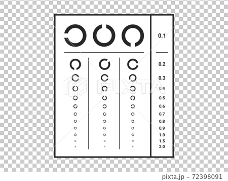 Illustration of eyesight test chart - Stock Illustration [72398091] - PIXTA