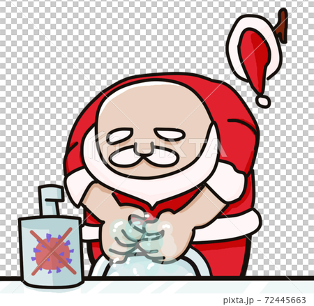 Uncle Santa Claus washing his hands - Stock Illustration [72445663] - PIXTA