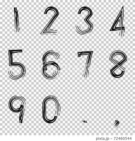 Hand-painted numbers - Stock Illustration [72460544] - PIXTA