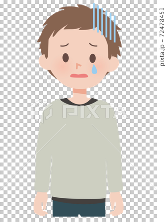 Male / Disappointed Pose Casual - Stock Illustration [72478451] - PIXTA